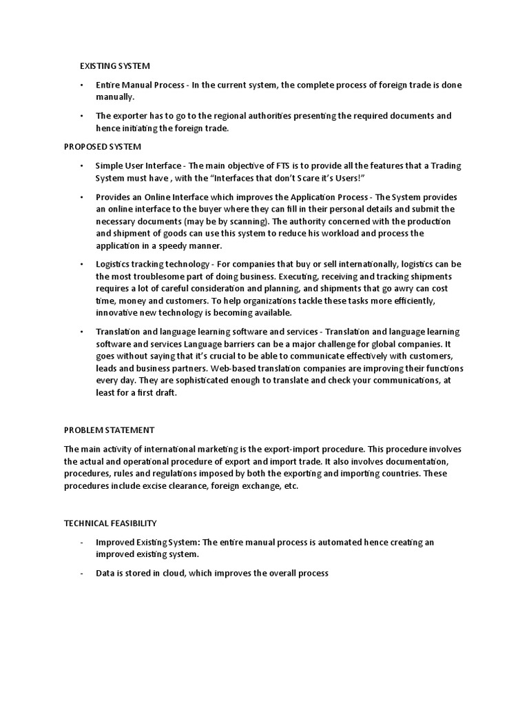 FTS System | PDF | Automation | Software