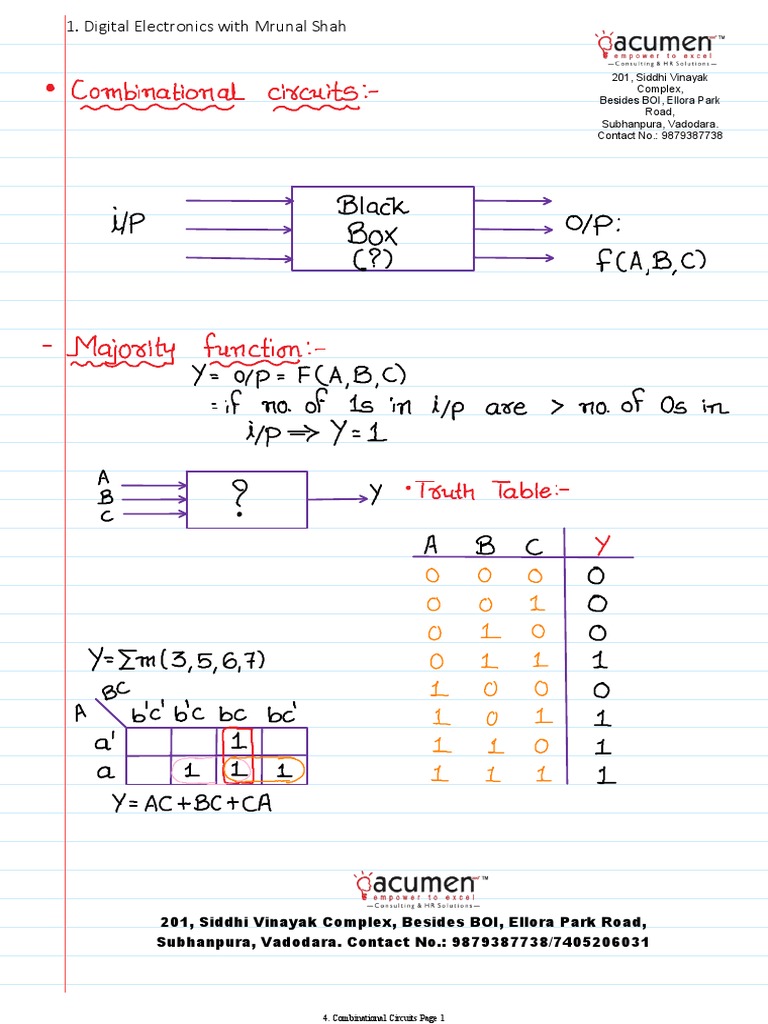 4 Combinational Circuits | PDF | Electronics | Digital Electronics