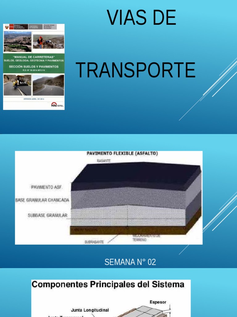 Vias de Transportes Sem02 Sábado Teoría-Norma | PDF | Ciencias de la ...
