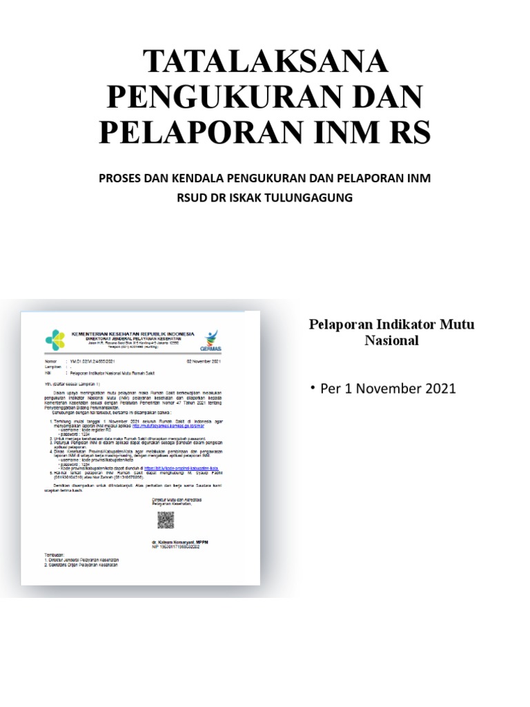 #3-RSUD ISKAK - Sosialisasi INM Kemenkes 2022 | PDF