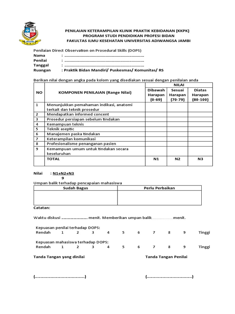 Penilaian KKPK Dops | PDF | Komputer | Teknologi & Rekayasa