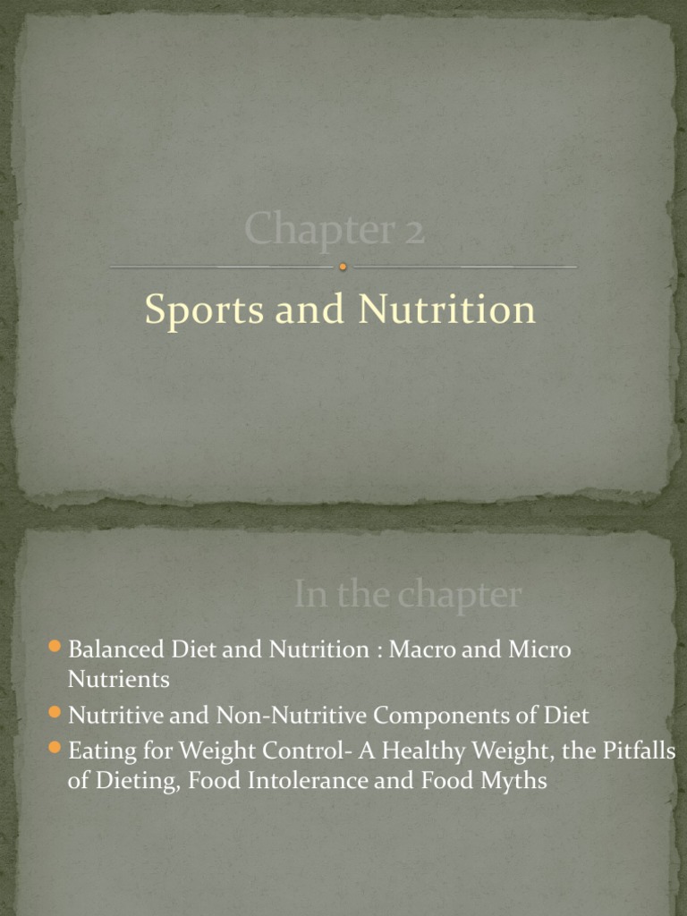 Unit 2 Sports and Nutrition | PDF | Nutrients | Dietary Fiber
