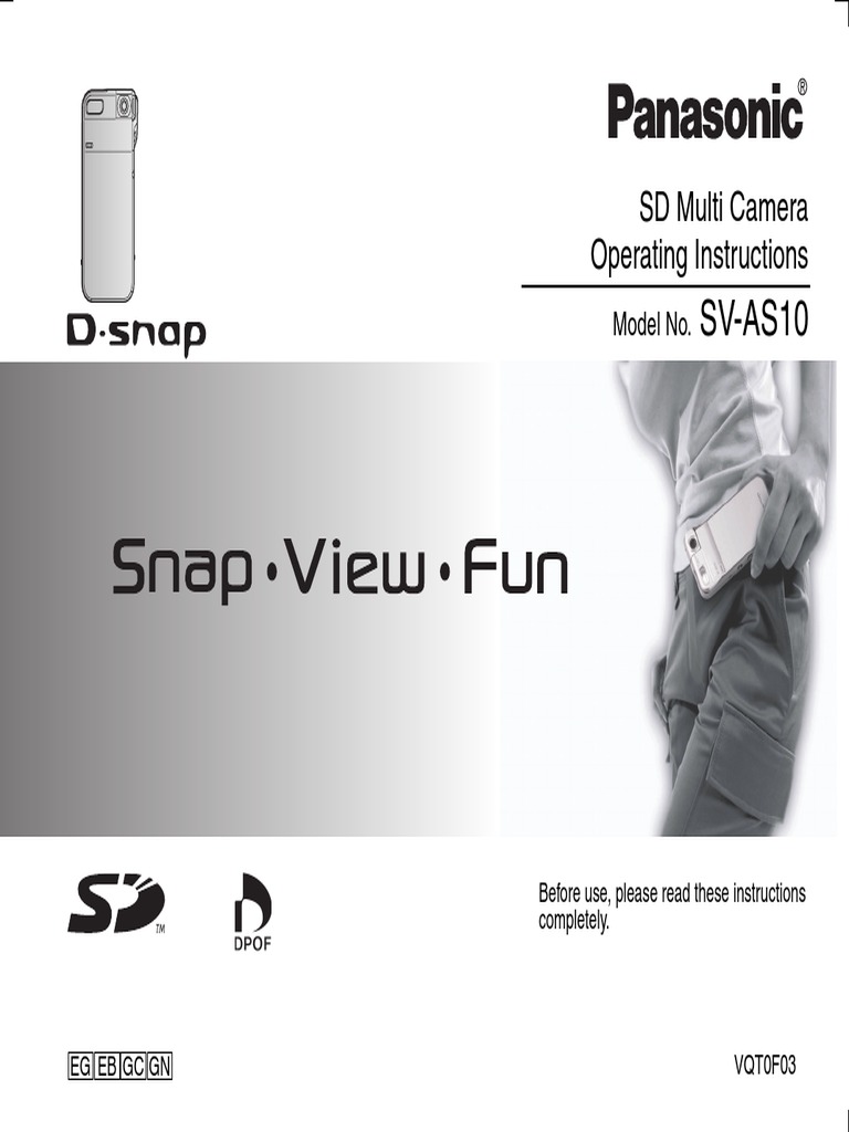 SV-AS10: SD Multi Camera Operating Instructions | PDF | Ac Power Plugs ...