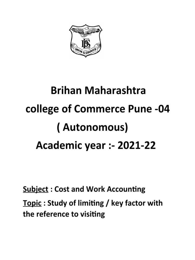 Brihan Maharashtra College of Commerce Pune - 04 (Autonomous) Academic ...