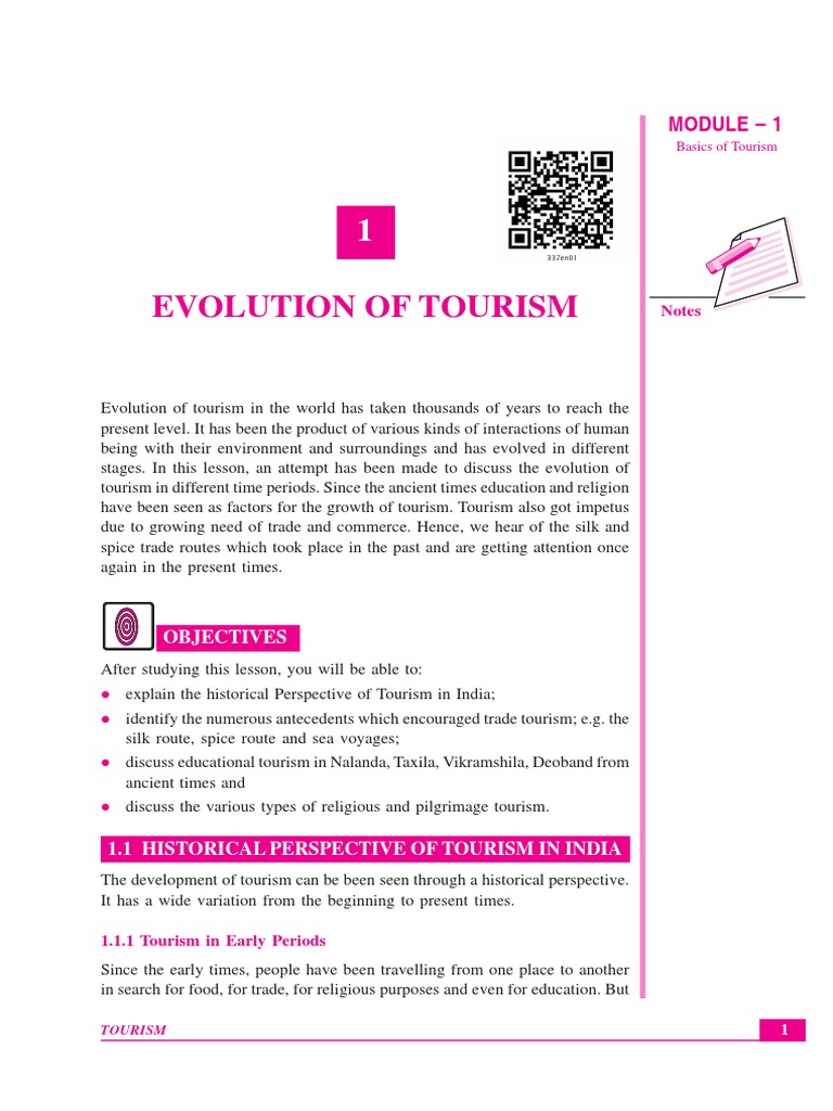 Evolution of Tourism: Module - 1 | PDF | Pilgrimage