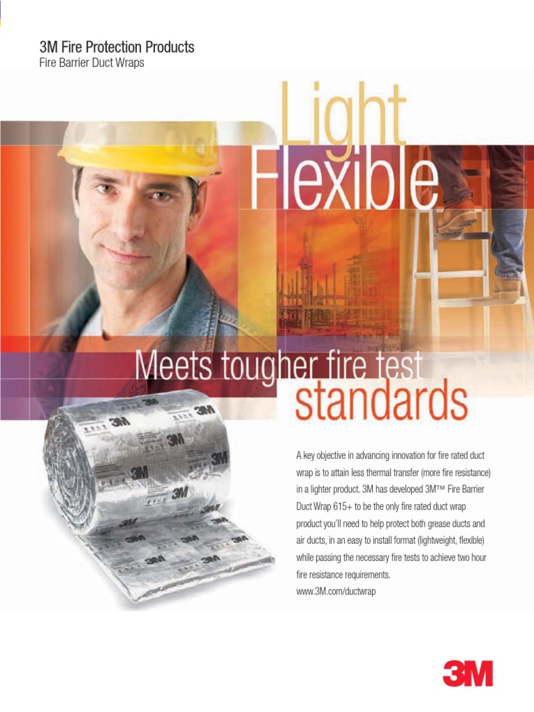 3m Fire Barrier Duct Wrap | PDF | Duct (Flow) | Building Engineering