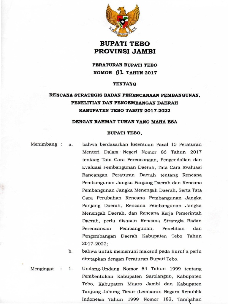 Perbub Renstra | PDF