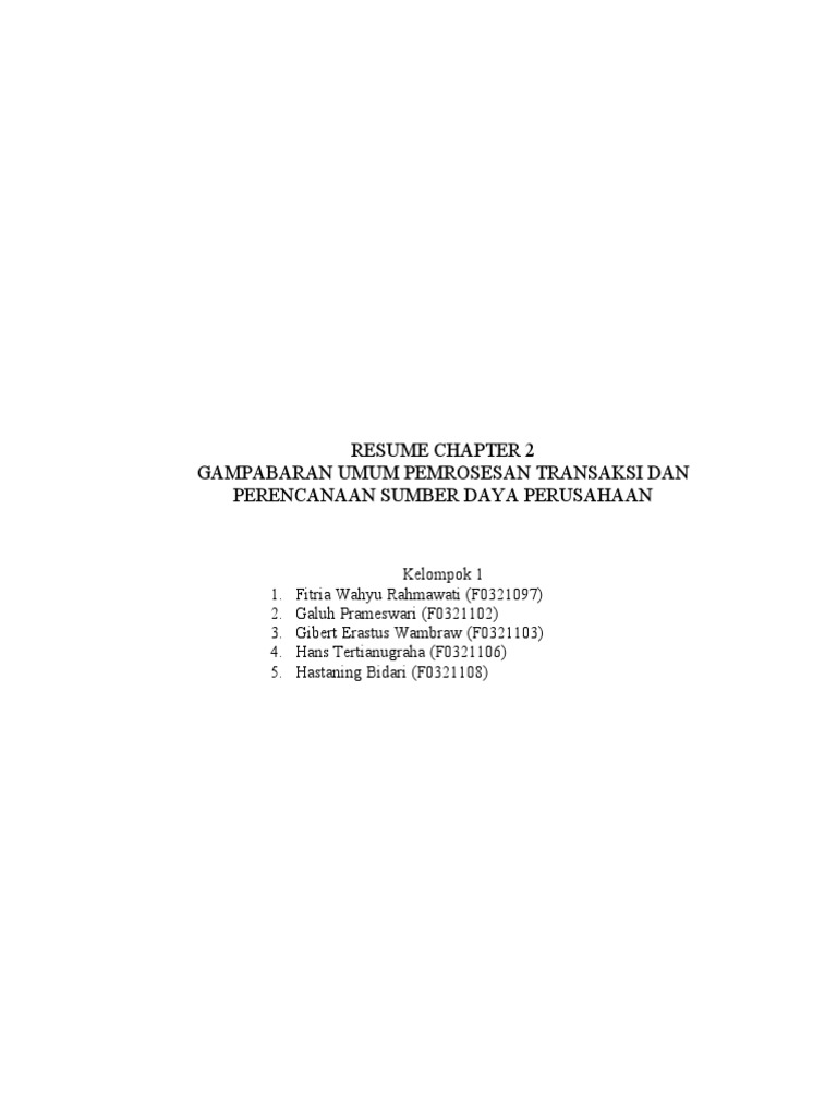 Resume Input Data Sia | PDF