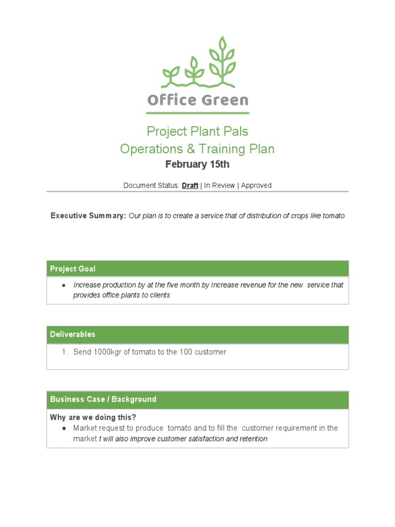 Activity Template Project Charter | PDF