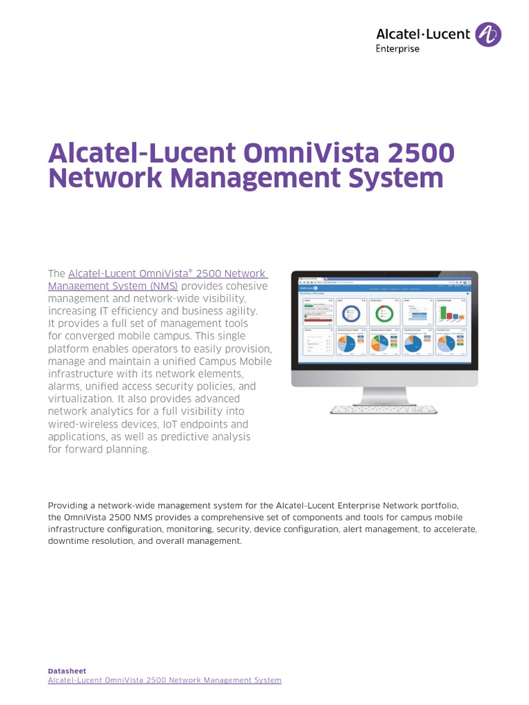 Alcatel-Lucent Omnivista® 2500 Network Management System (NMS) | PDF | Computer Network | Hyper V