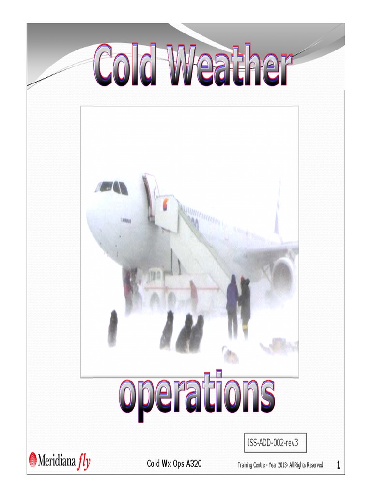 Cold Weather Operations | PDF | Aviation | Aerospace