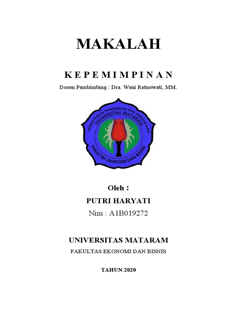 Makalah Kepemimpinan | PDF