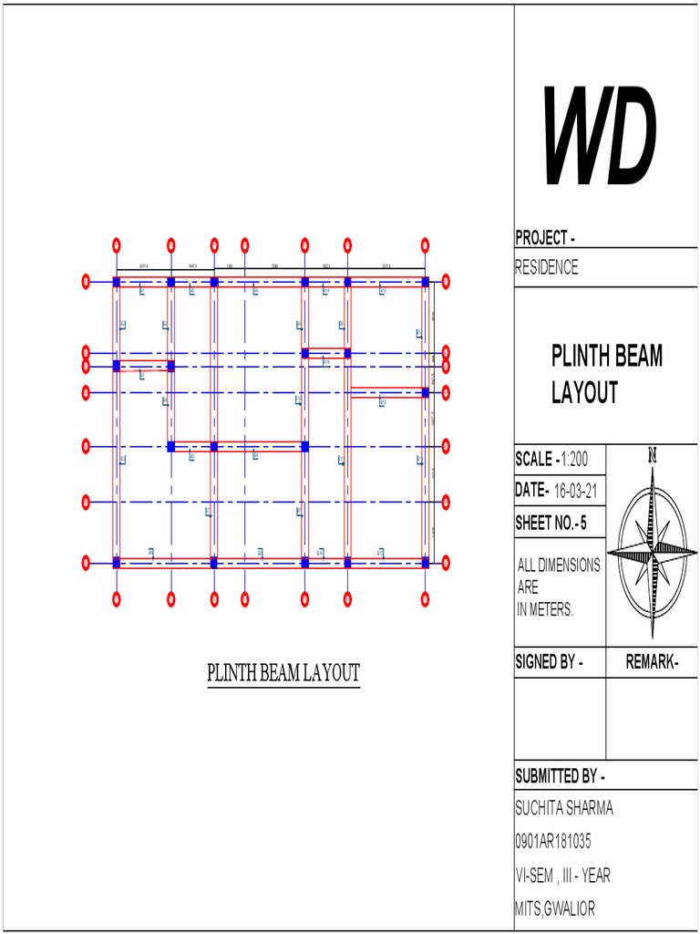 Plinth Beam Plan | PDF