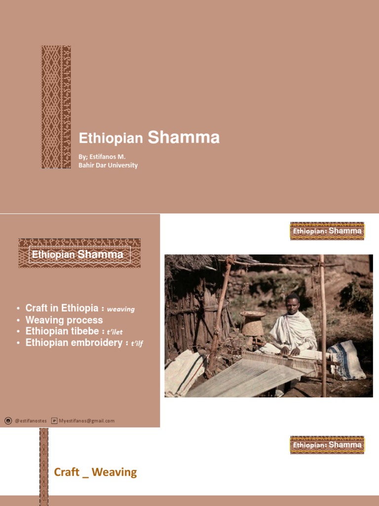 Ethiopian Costume - Shamma | PDF