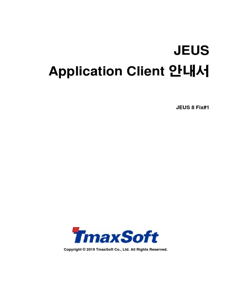 JEUS 8fix1 Application-Client-Guide | PDF