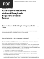 Pedido de NISS Online: Instruções | PDF | Ciências Sociais