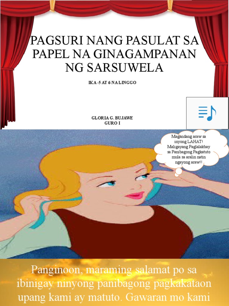 Pagsuri Nang Pasulat Sa Papel Na Ginagampanan NG | PDF
