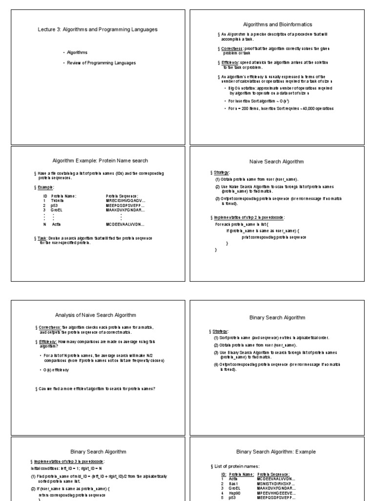 Lecture 3 Algorithms And Programming Languages Algorithms And 8574