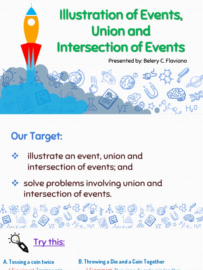 Union and Intersection of Events Explained | PDF | Empty Set | Probability