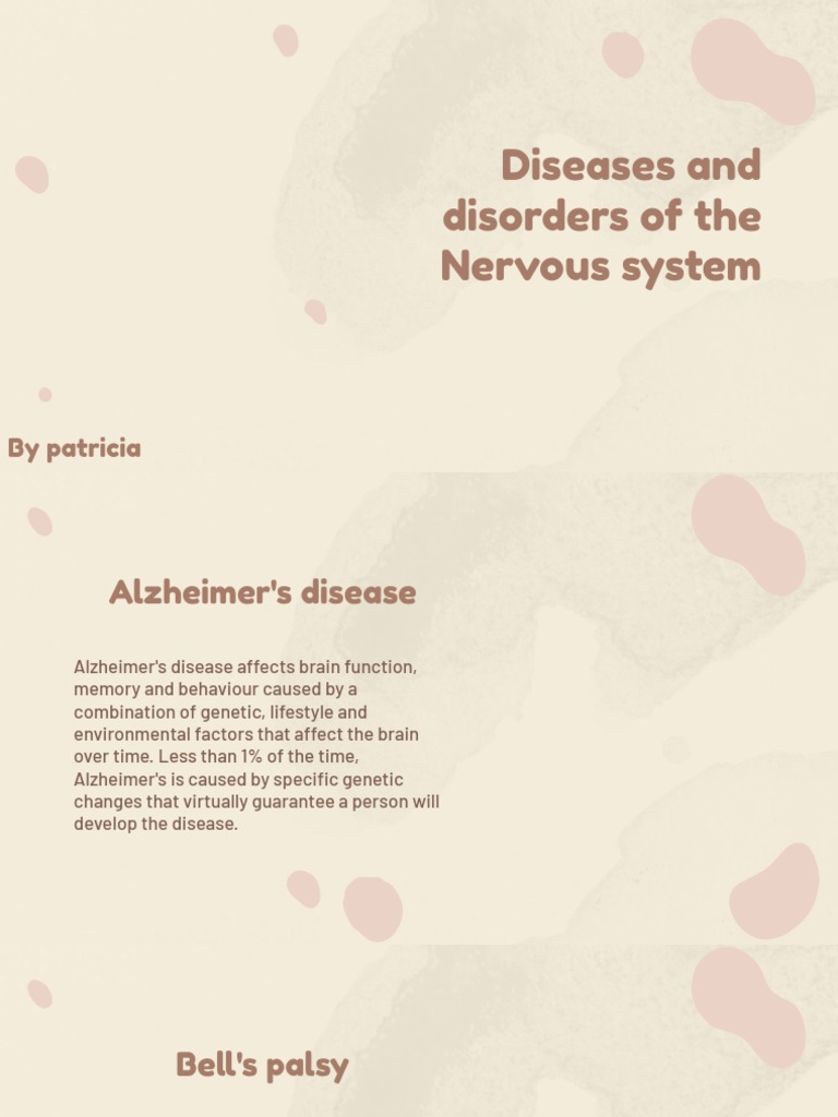 Overview of Nervous System Disorders | PDF | Nerve | Amyotrophic ...