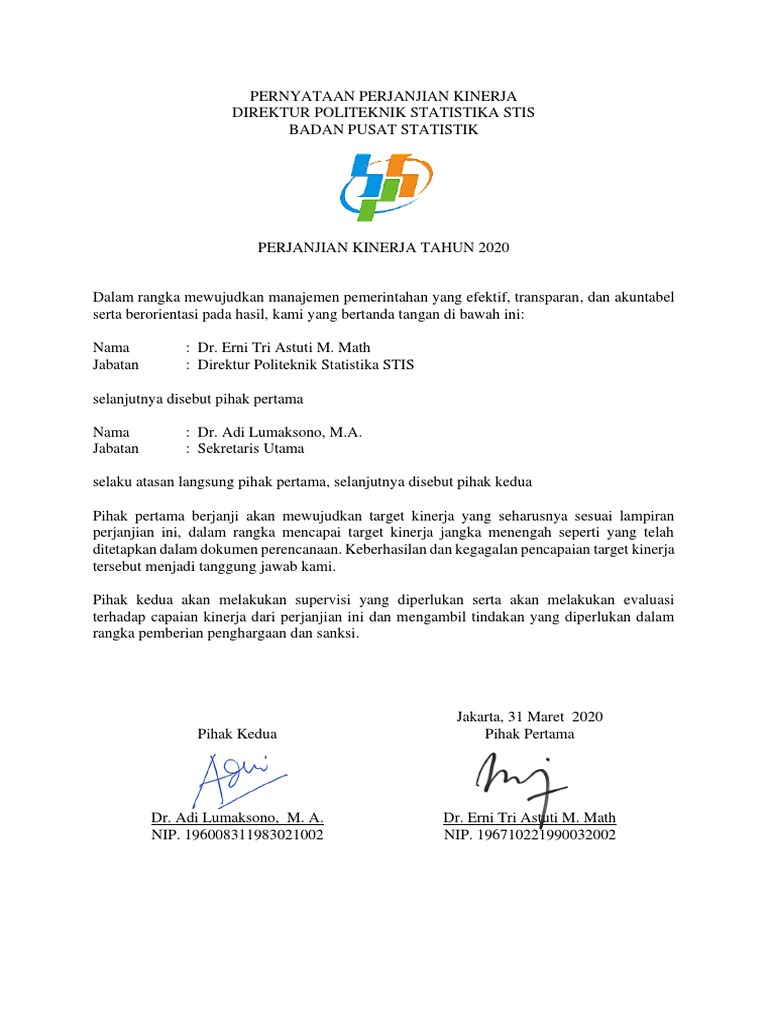PK Polstat Stis 2020 | PDF