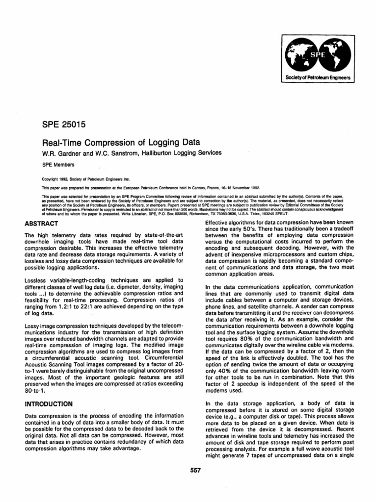 Real-Time Compression of Logging Data | PDF | Data Compression ...