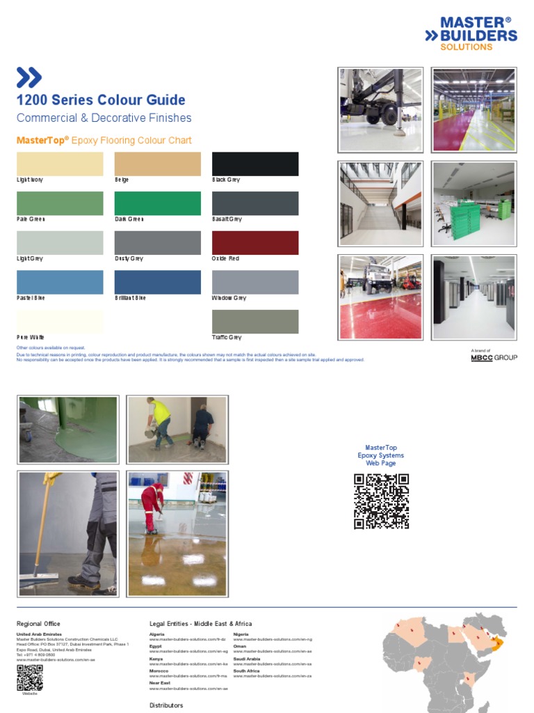 Mastertop 1200 Series Colour Chart | PDF | Blue | Artistic Techniques