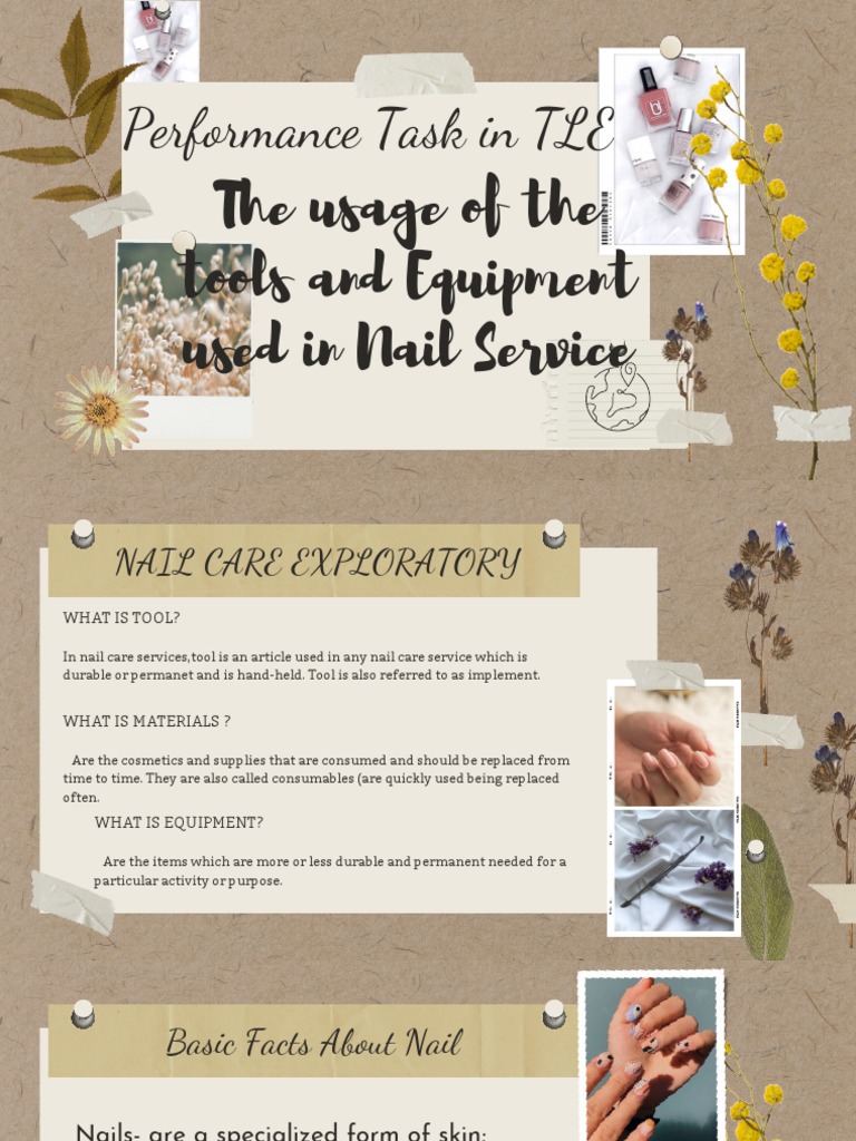 Performance Task in TLE: The Usage of The Tools and Equipment Used in ...