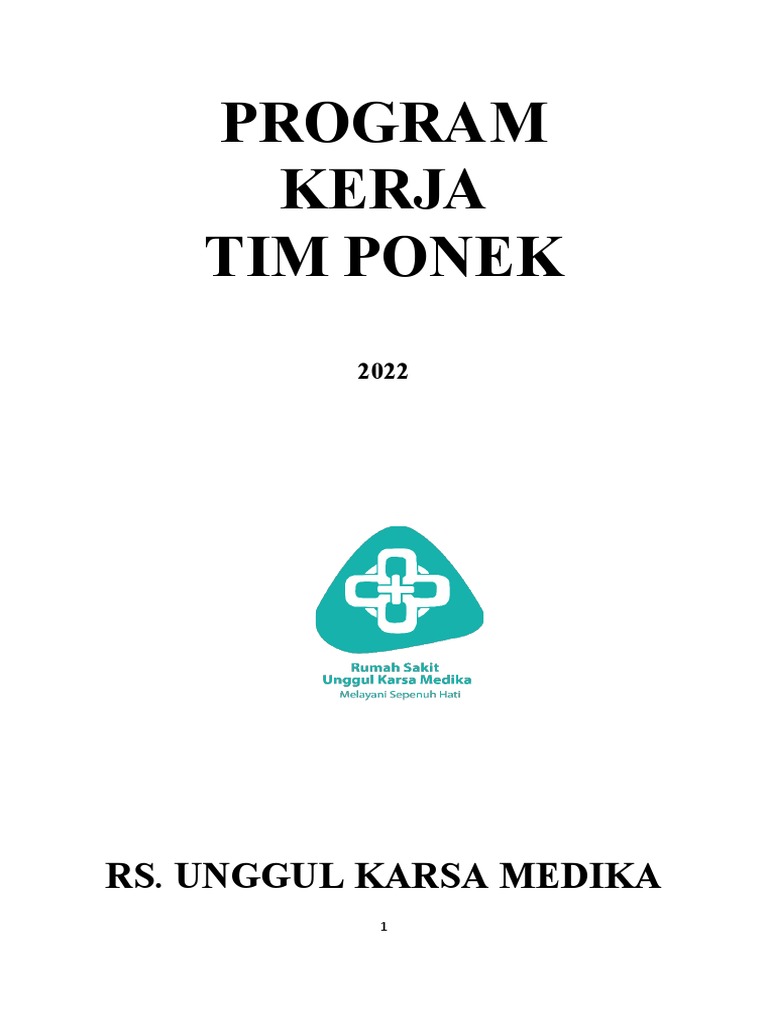 Program Kerja Ponek UKM 2022 | PDF