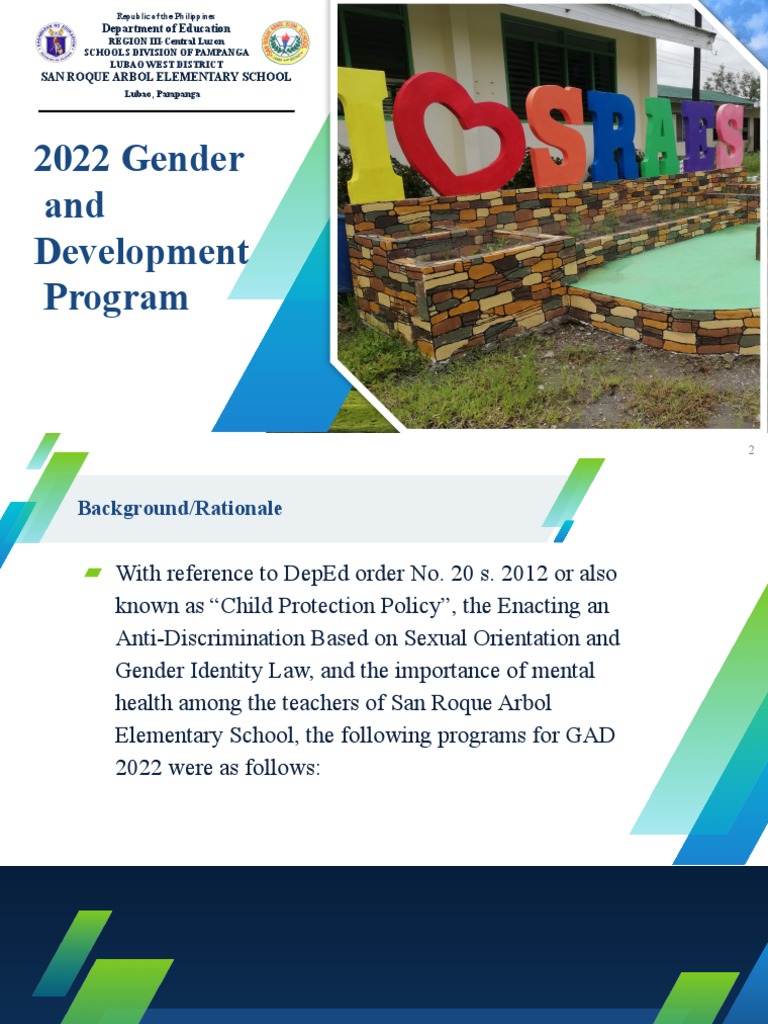 2022 Gender and Development Program: Department of Education | PDF ...