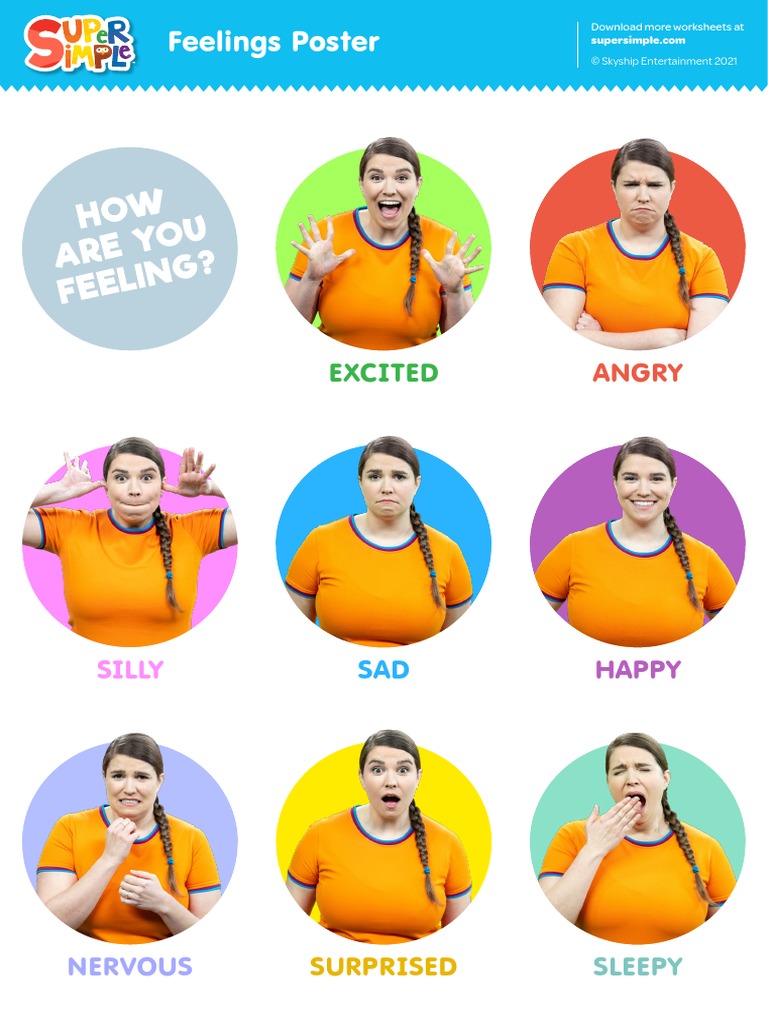 Feelings Poster Printable | PDF