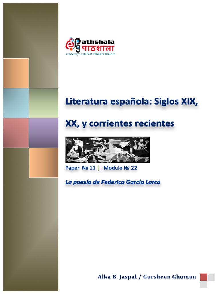 La Poesía de Federico García Lorca | PDF | Federico García Lorca | Poesía