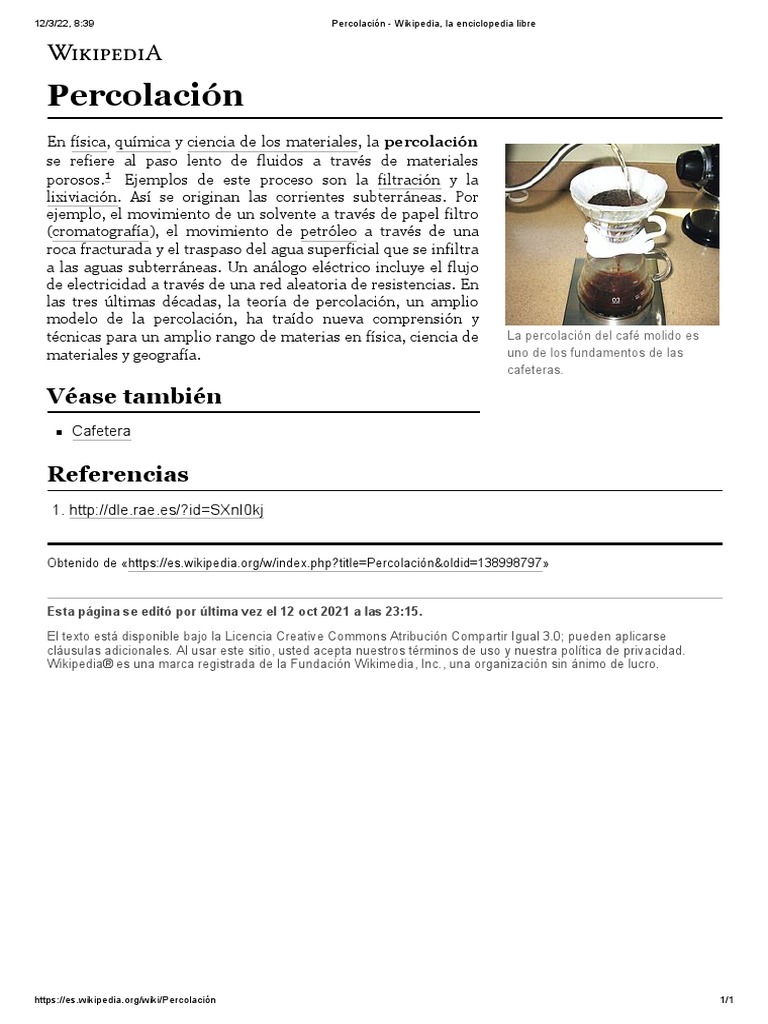 Percolación | PDF