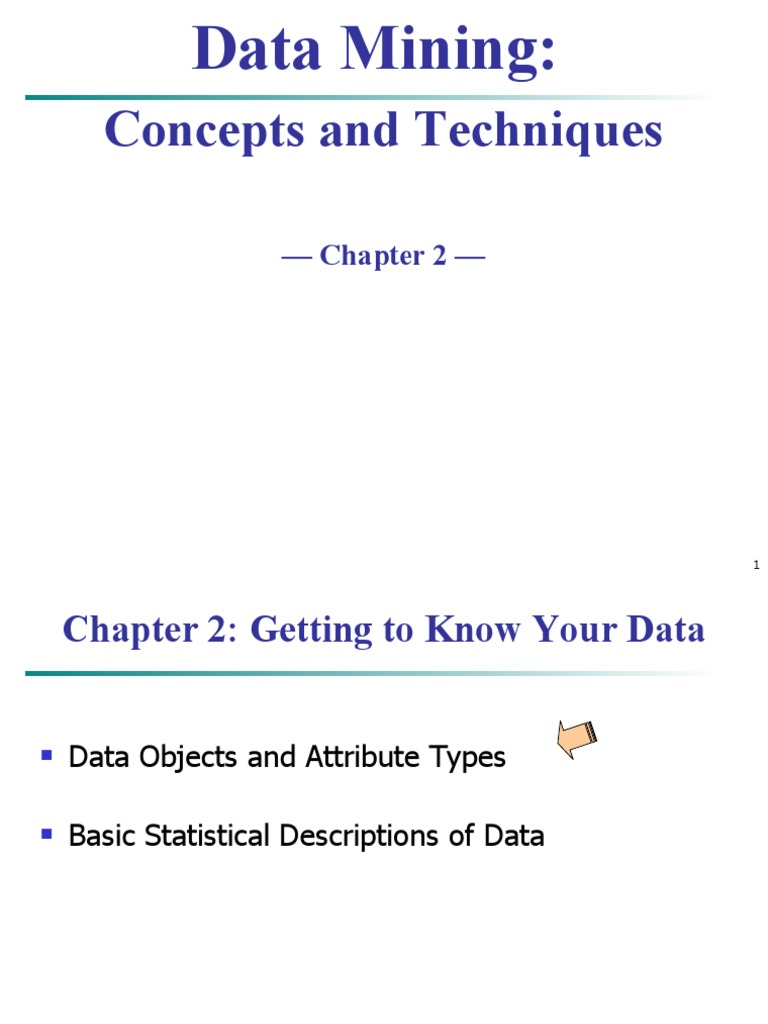 DM Lec2 Getting To Know Your Data | PDF | Quartile | Standard Deviation