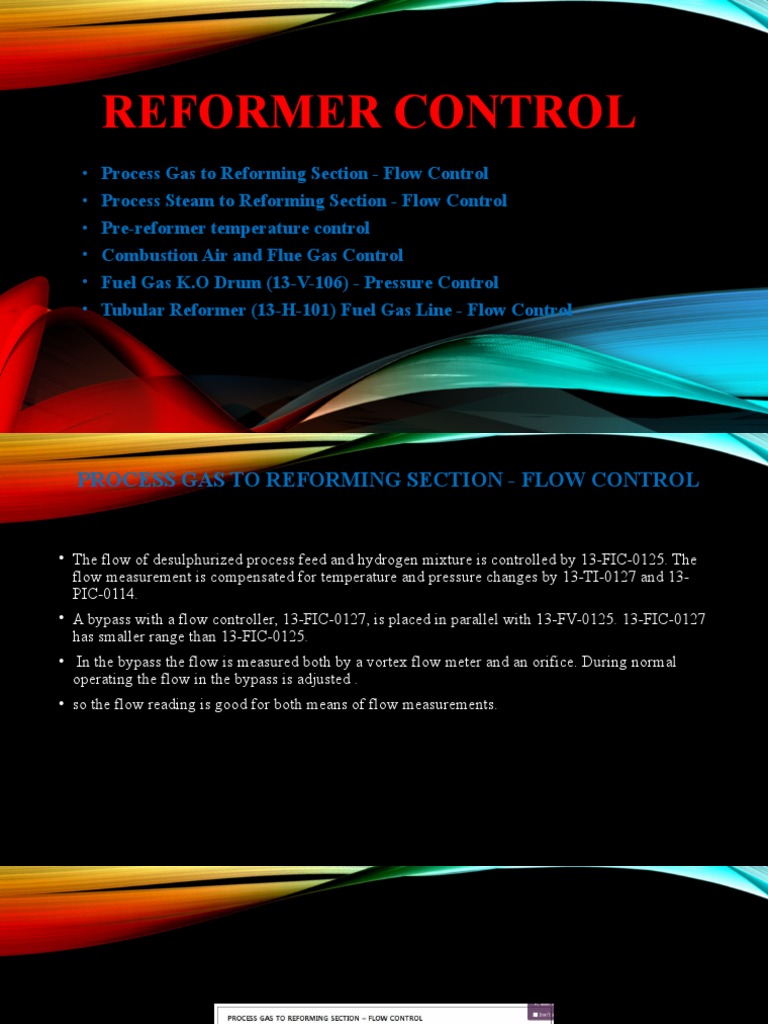 Reformer Control | PDF | Combustion | Gases