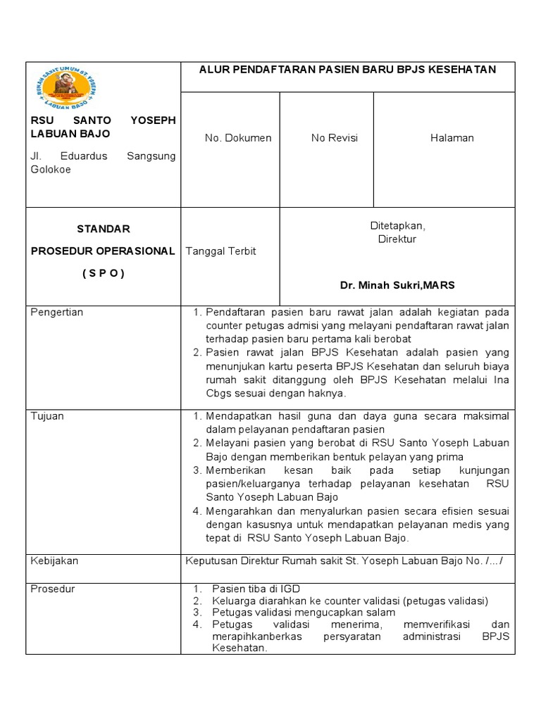 Alur Pendaftaran BPJS RSU Yoseph | PDF | Sains & Matematika