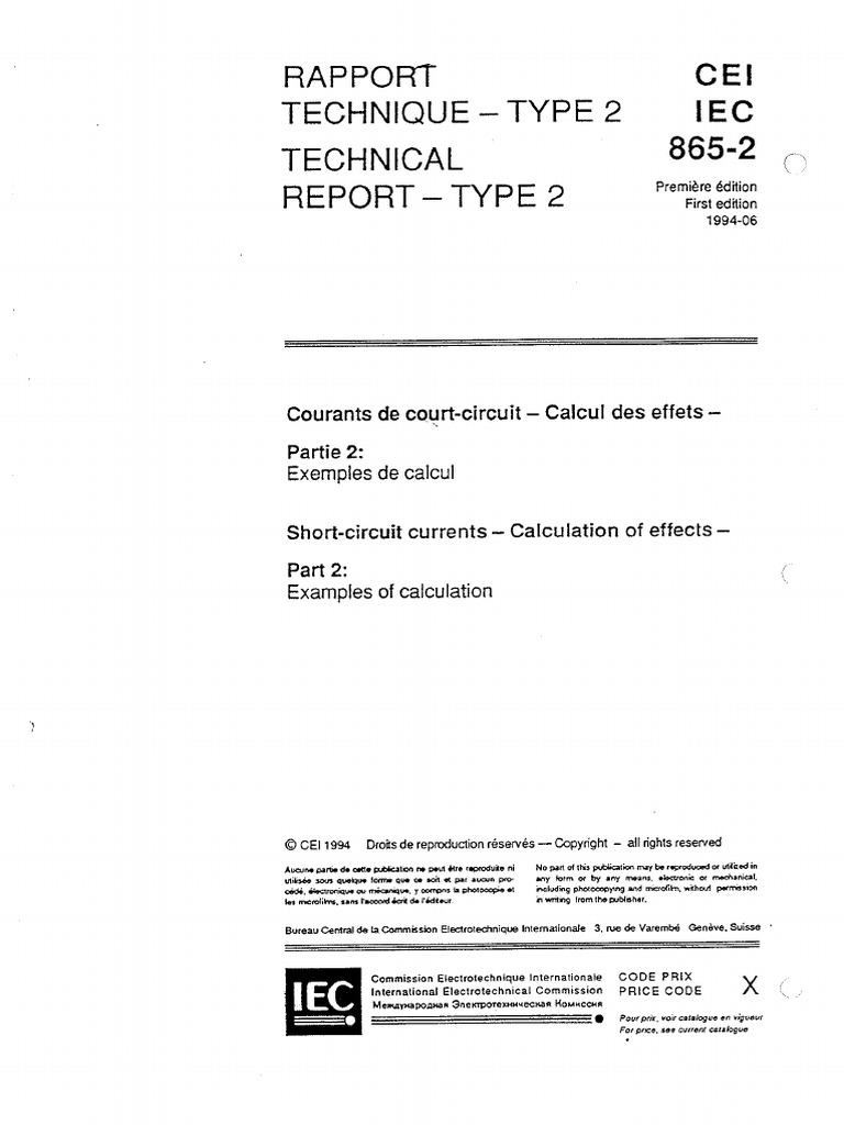IEC 865-2 (1994-06) - Short-Circuit Currents - Calculation of Effects ...