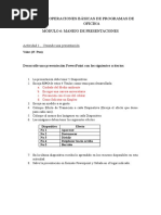 Actividad - Modulo 5 Eliana Cordero | PDF | Microsoft PowerPoint | Multimedia
