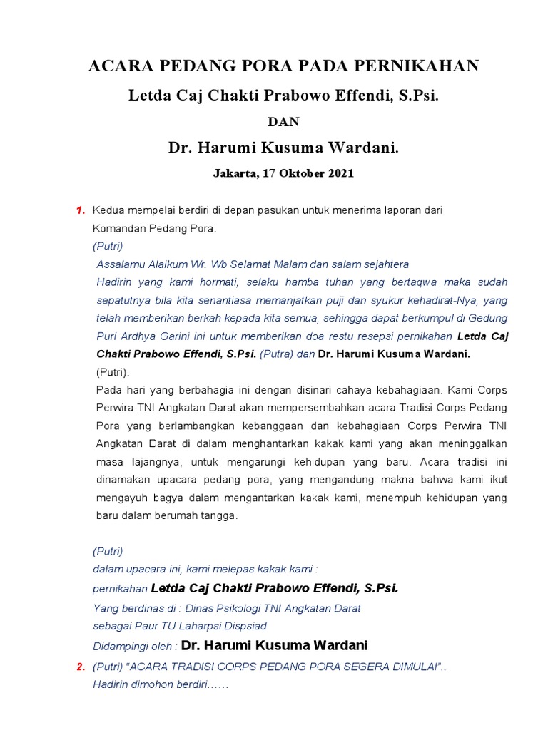 Naskah Pedang Pora | PDF