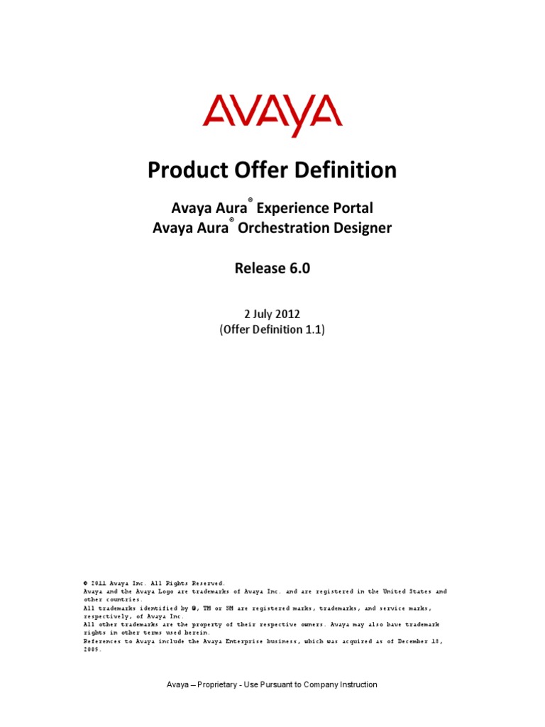 Product Offer Definition For AAEP - 60 and AAOD - 60 v15 | PDF | Computers