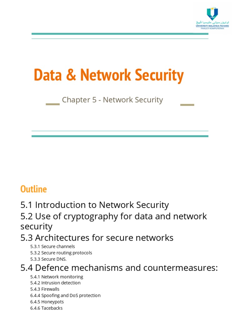 Chapter 5 - Network Security | PDF