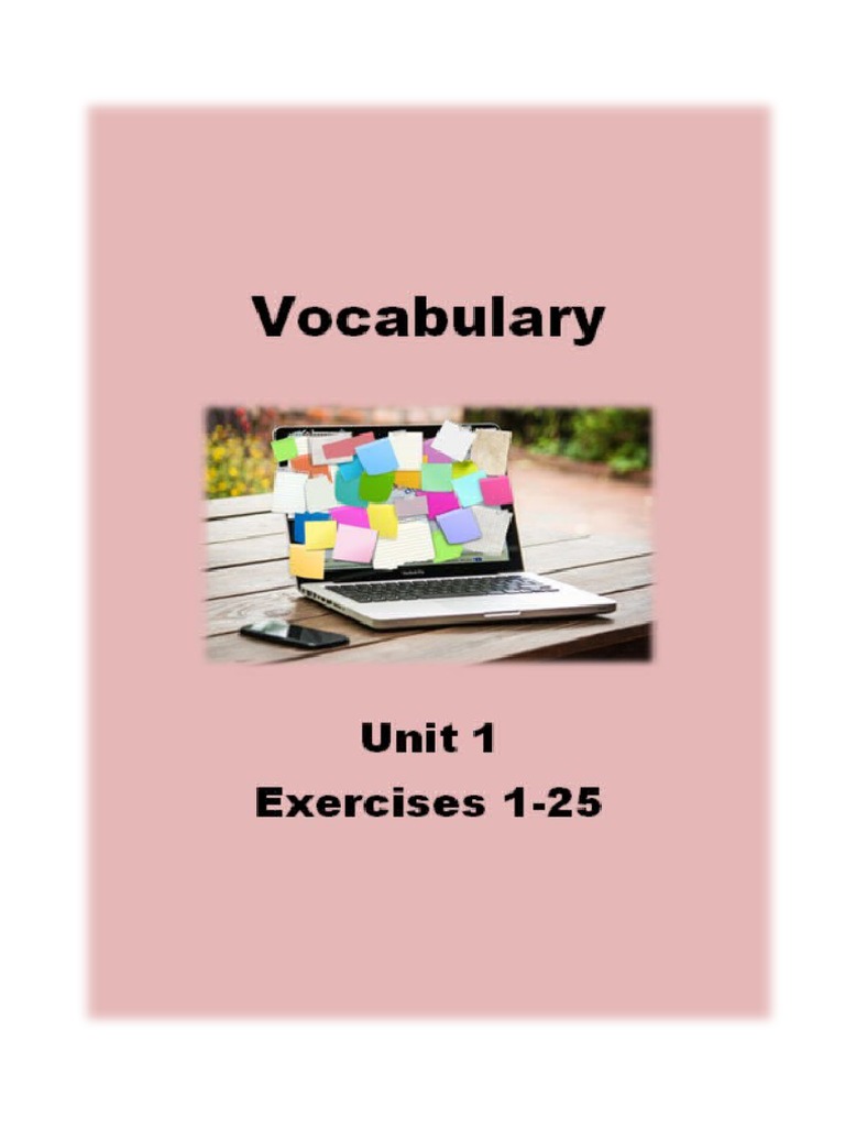 Vocabulary Unit 1 | PDF