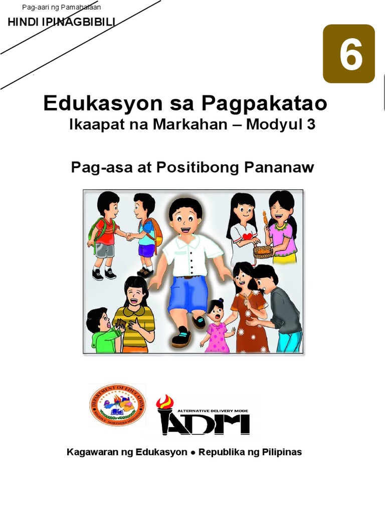 Q4-ESP 6-Modyul-3-Pag Asa at Positibong Pananaw | PDF