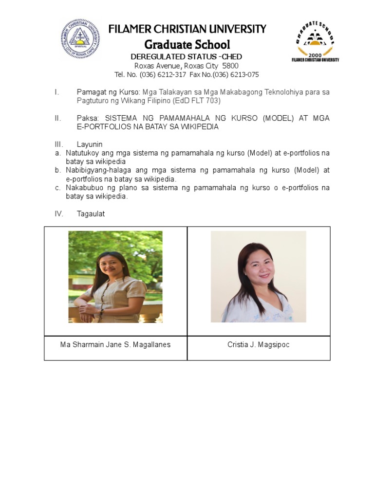 Handouts-Sistema NG Pamamahala NG Kurso | PDF