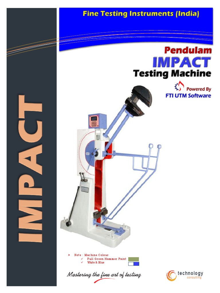 Astm Impact Testing Machine | PDF | Applied And Interdisciplinary ...