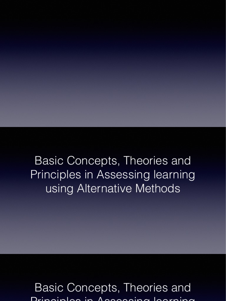 Module 1 - Lesson 1 - Alternative Assessment | PDF | Educational ...