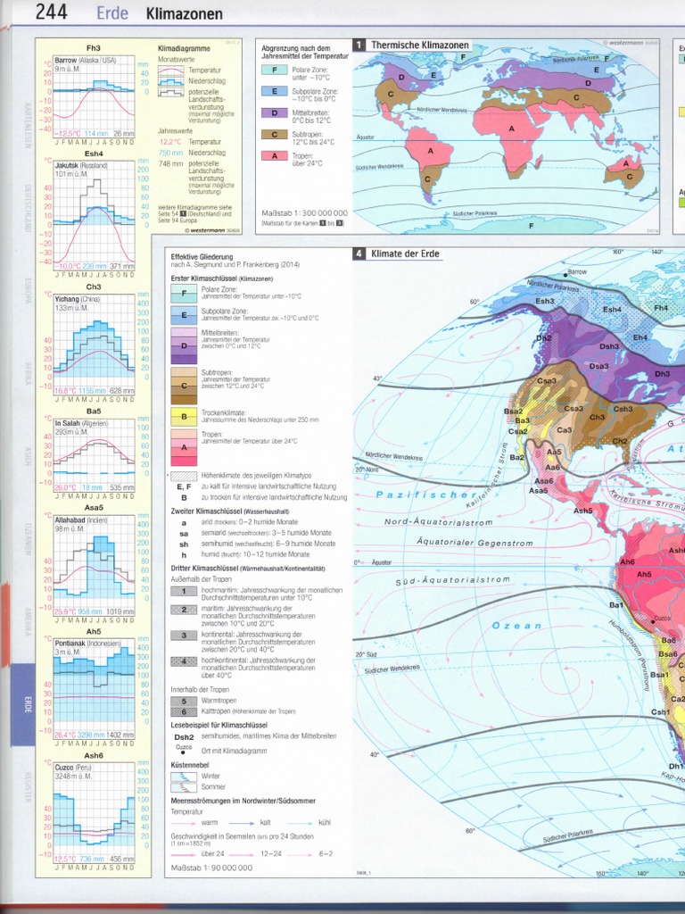 Klimate Der Erde (Effektive Gliederung Nach Siegmund Und Frankenberg) (Diercke Weltatlas 2015) | PDF