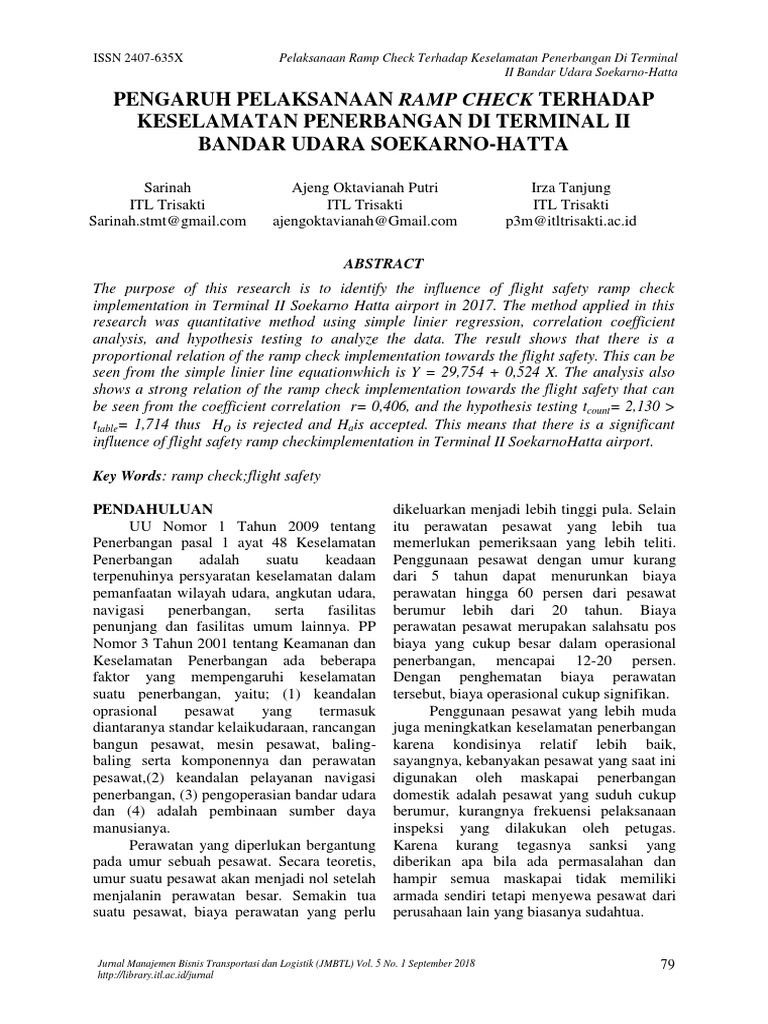 Ramp Check Untuk Keselamatan Penerbangan | PDF