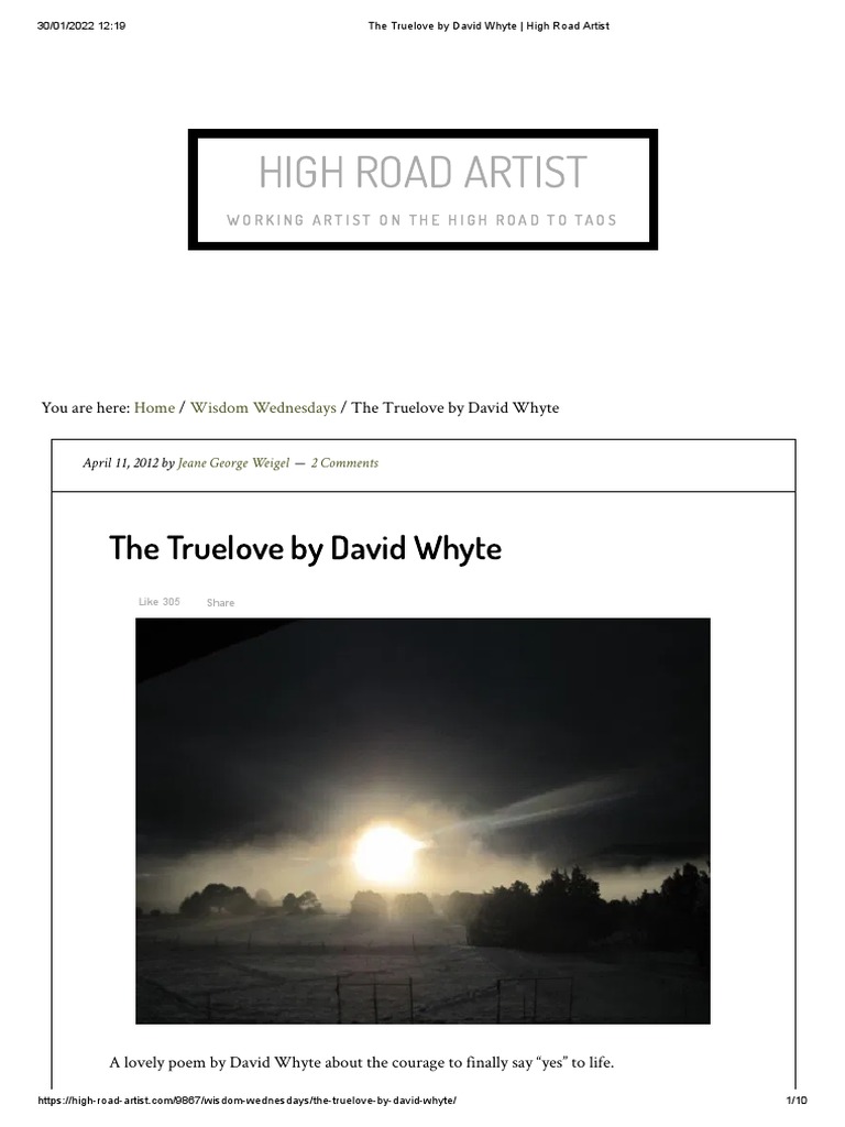 The Truelove Poem by David Whyte | PDF