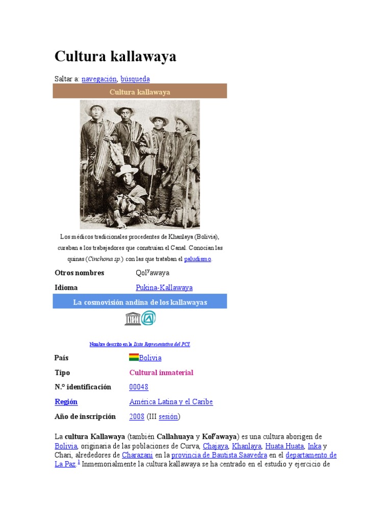 Cultura Kallawaya | PDF